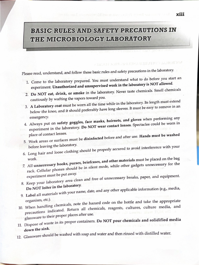 Basic Rules and Safety-Instrumentation | PDF