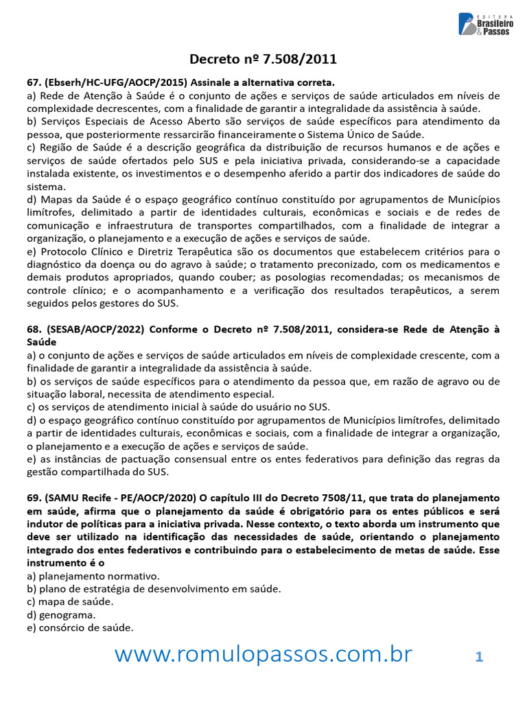 Decreto 7508 Part 3 | PDF