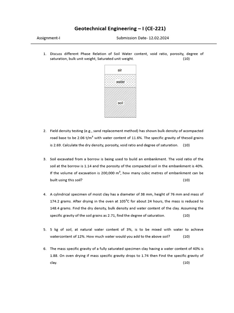 Assignment-1 - CE - 221 | PDF