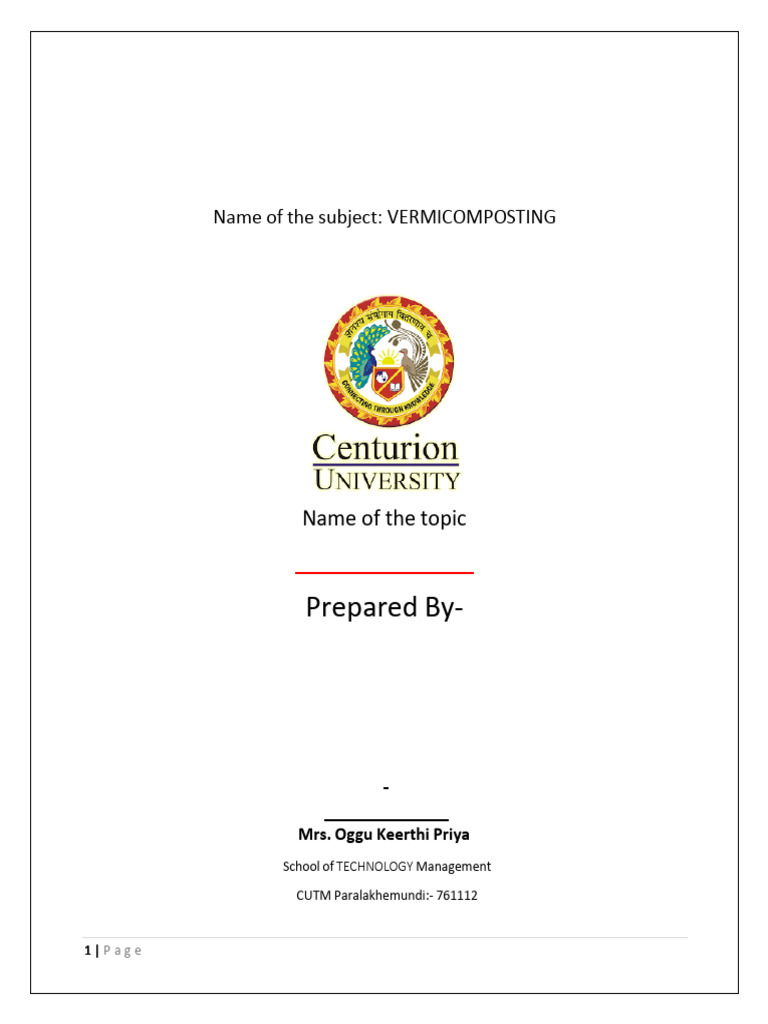 Vermicomposting Project (1) . | PDF | Agriculture | Soil