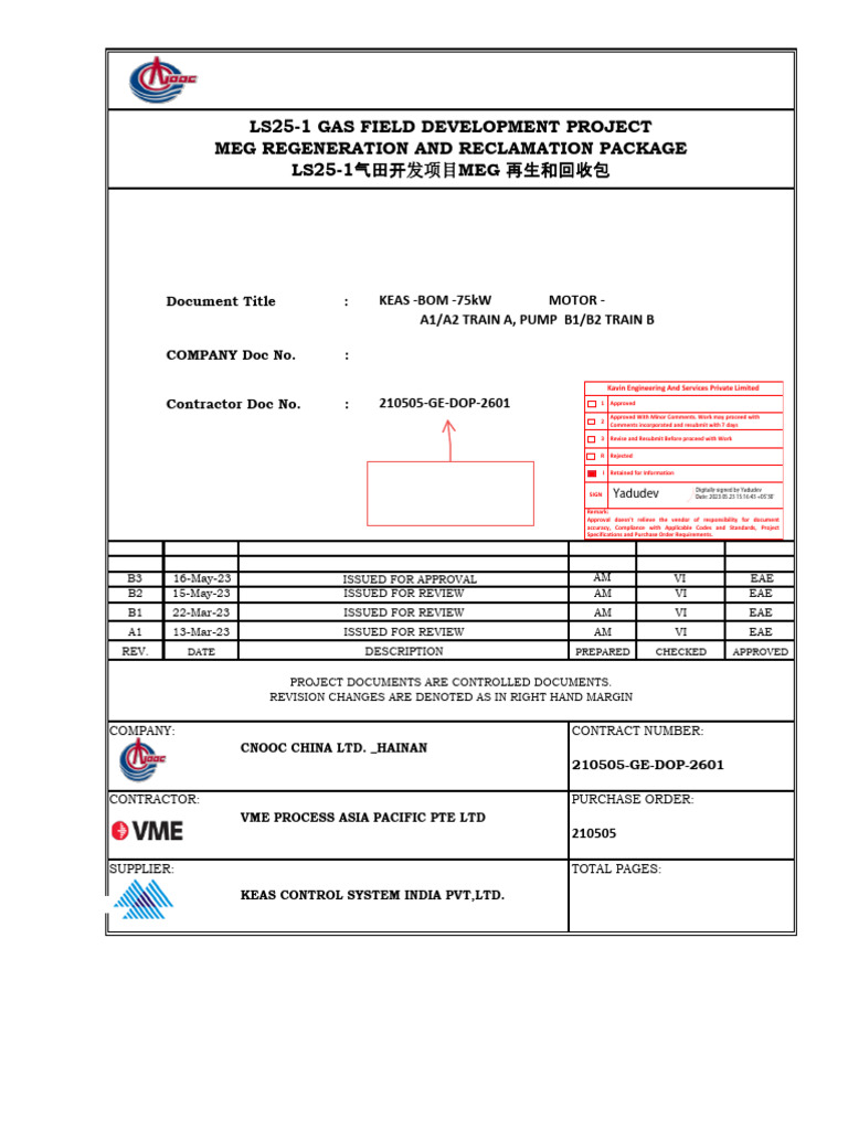 210505-C-GC-2601 - B3 - KEAS-Bill of Material - KE CODE I | PDF