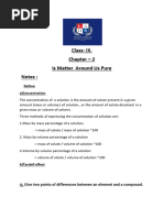 Chemistry G11 Unit 2 - Practice Questions | PDF