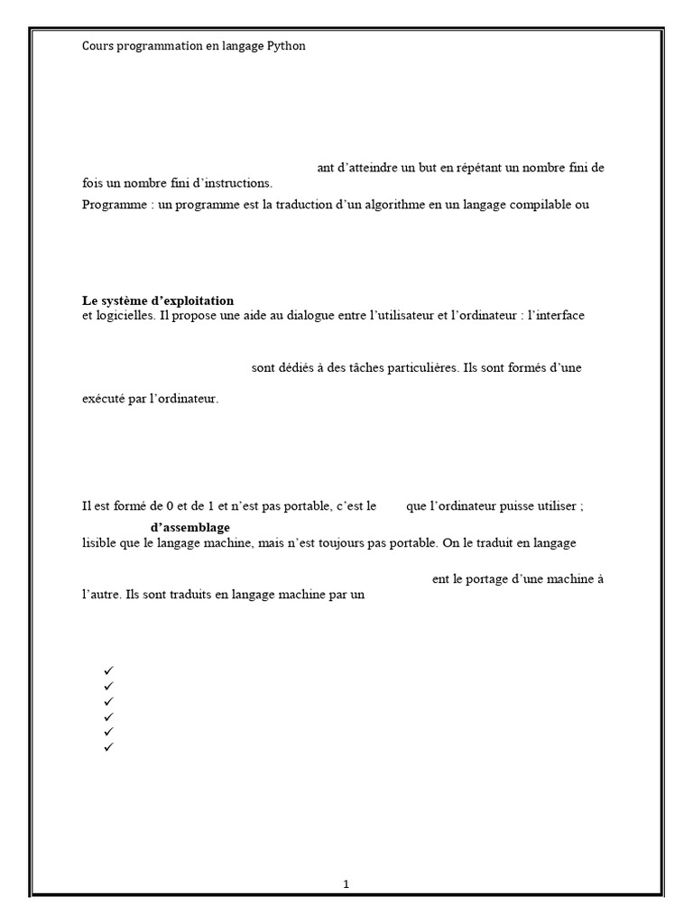 1 Introduction A La Programmation Python Pdf 