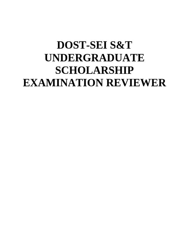 (DOST) Compiled Reviewer | PDF