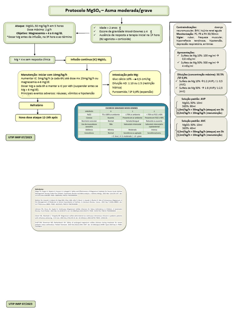 Novo Protocolo Mgso4 Na Asma - Versão Final | PDF