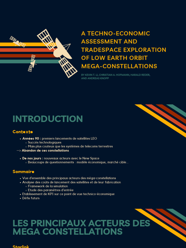 A Techno-Economic Assessment and Tradespace Exploration of Low Earth ...