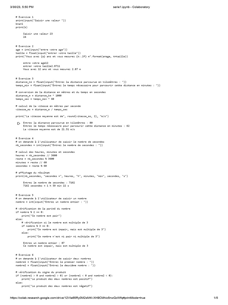 Serie1.ipynb - Colaboratory | PDF