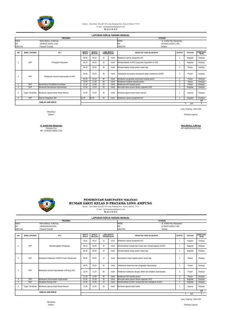 E-KIN Maria Markus, A.md - Kep Bulan Mei | PDF