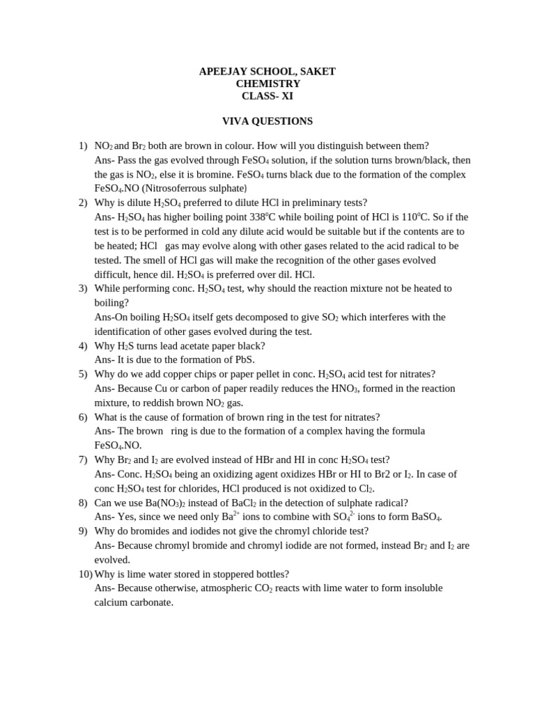 VIVA Answers 11 | PDF
