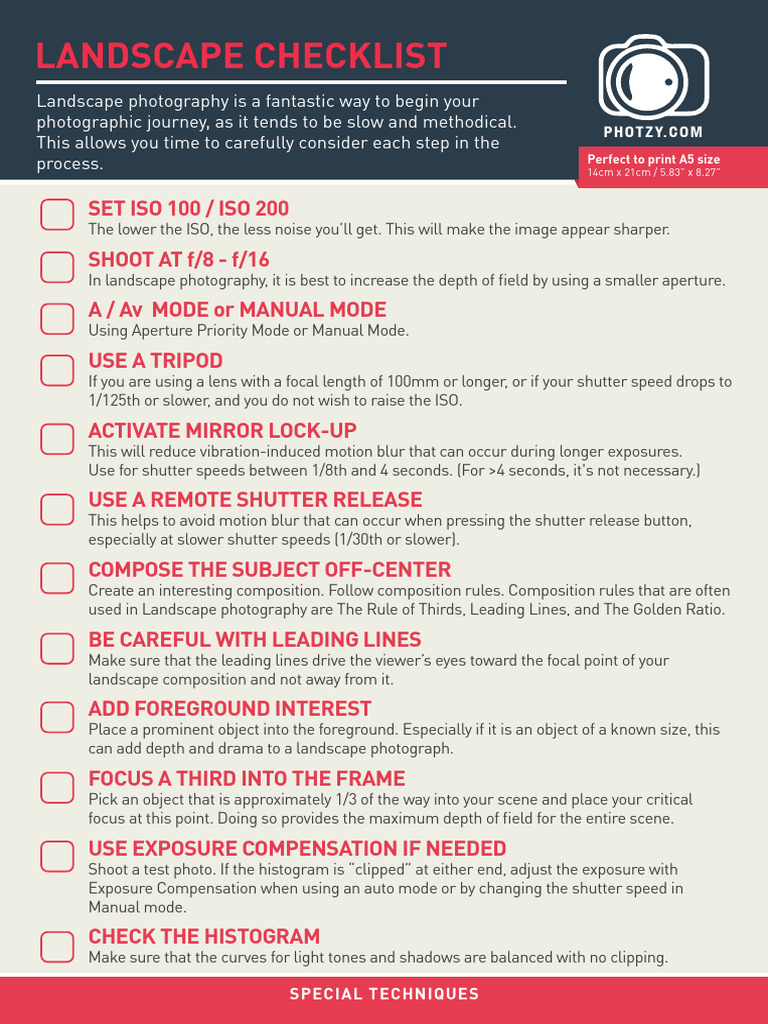 Landscape Checklist | PDF
