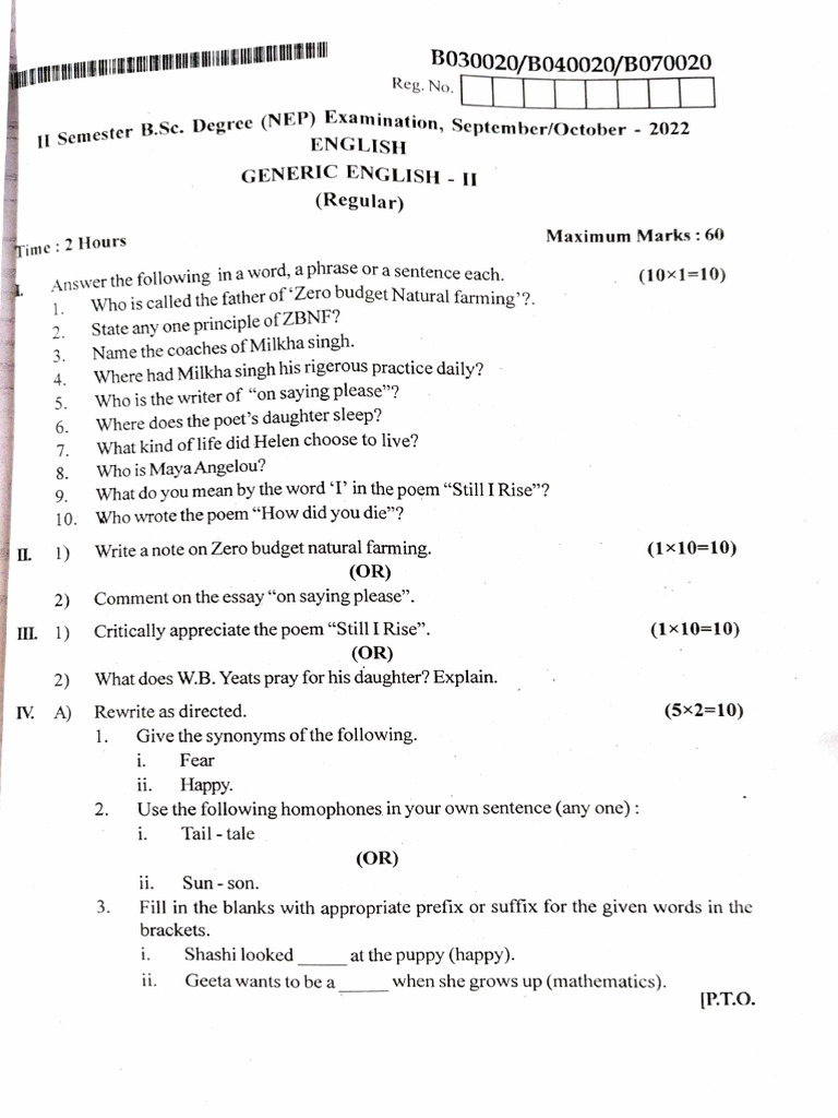 Generic English 2 - Regular | PDF