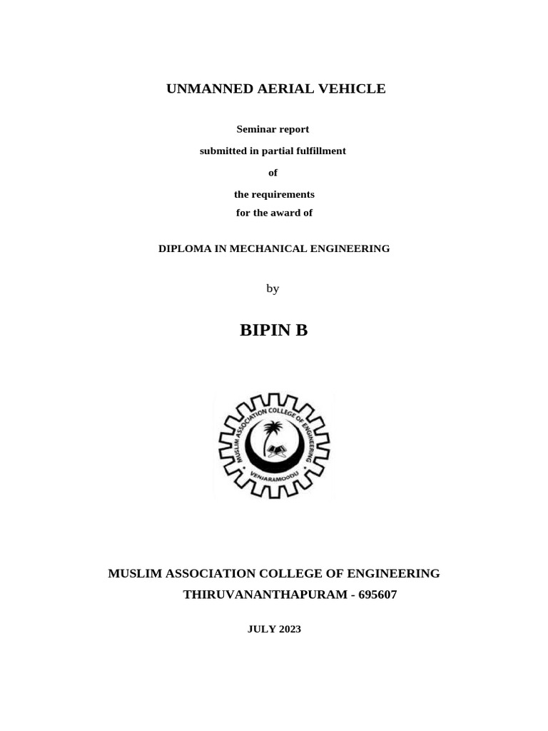 Seminar Report Front Page Format | PDF