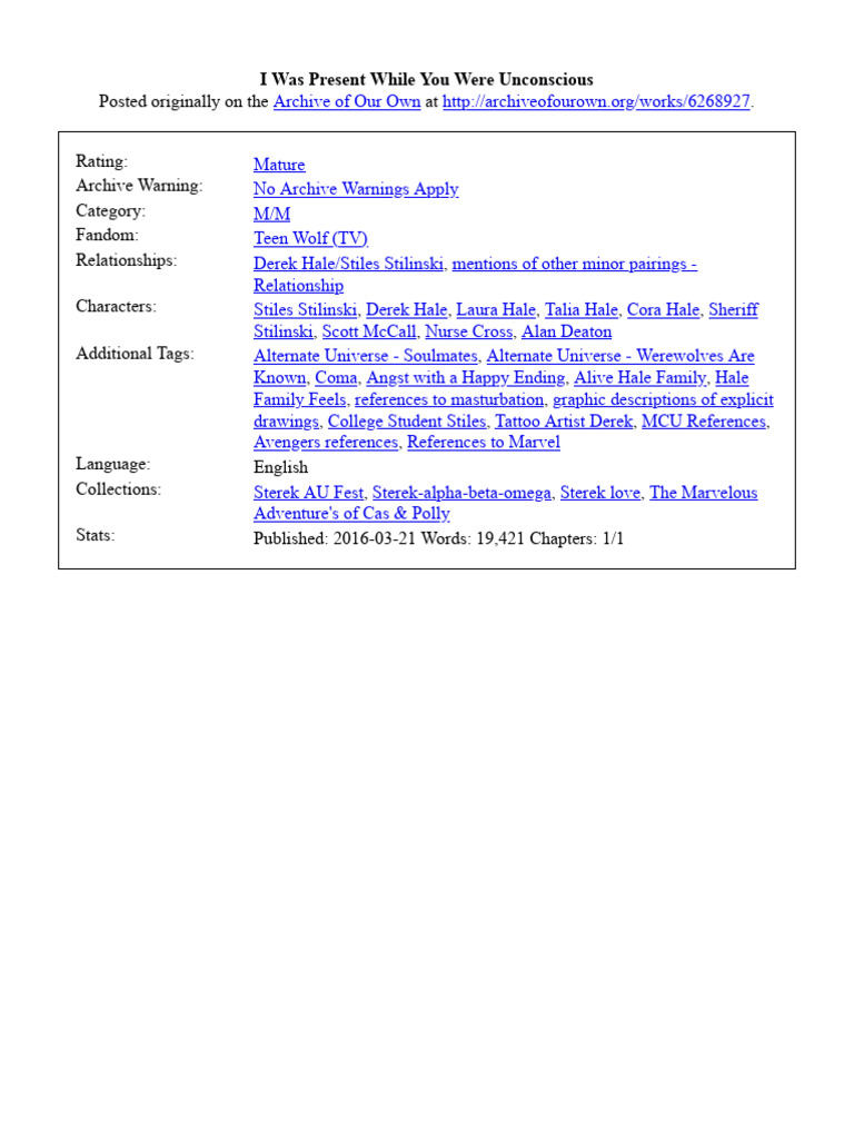 I Was Present While You | PDF