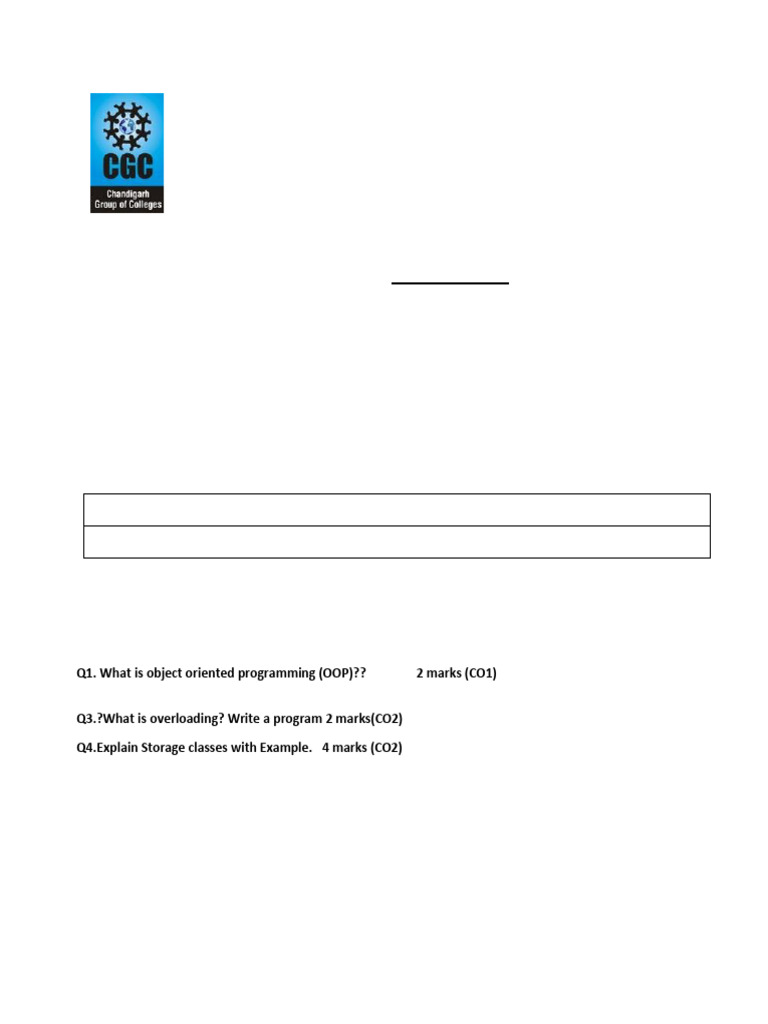 Assignment-1 Oops | PDF
