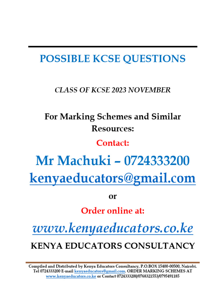 Maswali Ya Bembea Ya Maisha QNS | PDF