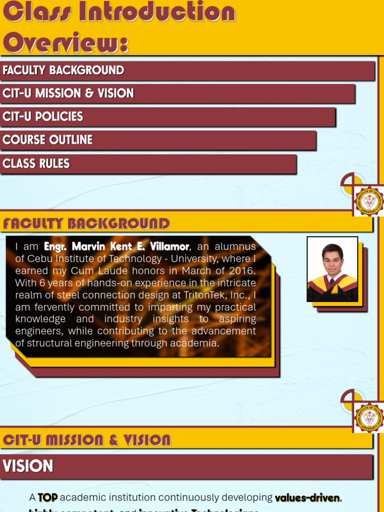 Class Orientation | PDF