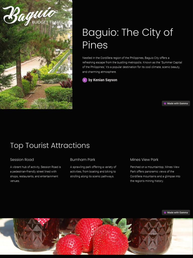 Baguio The City of Pines | PDF