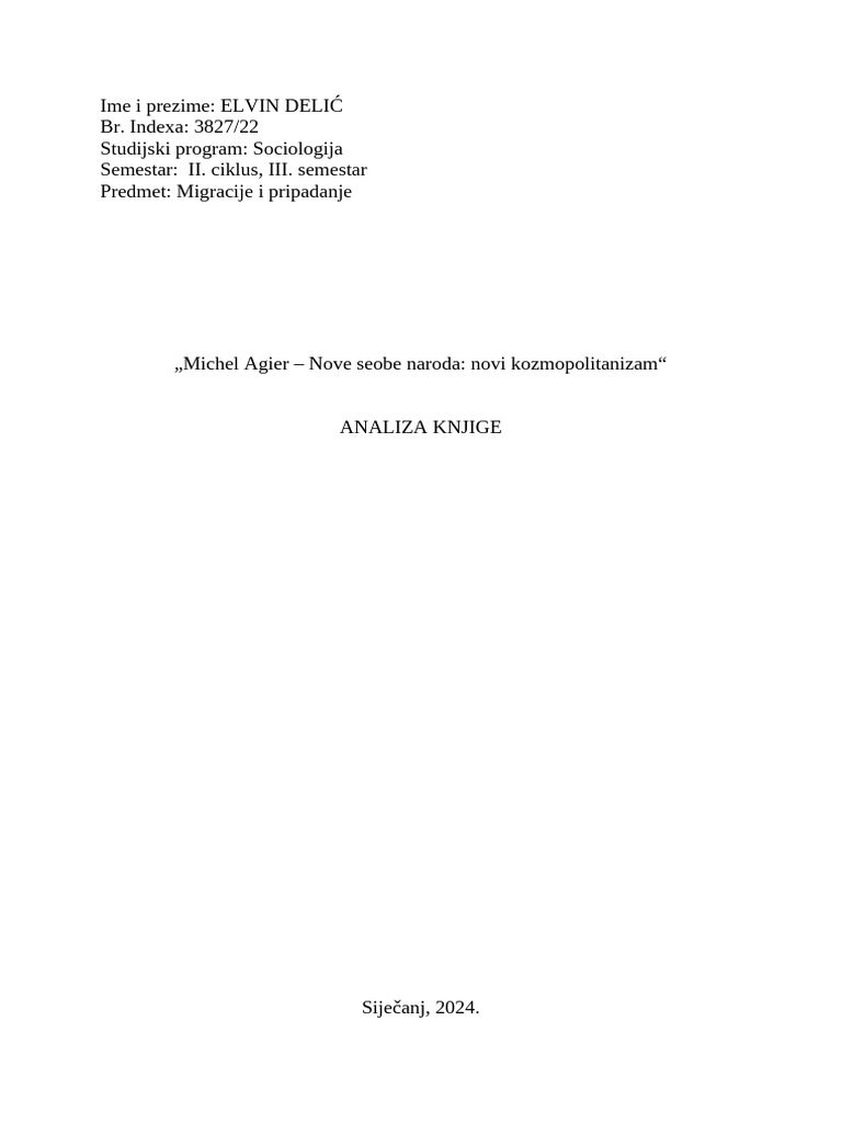 Michel Agier | PDF