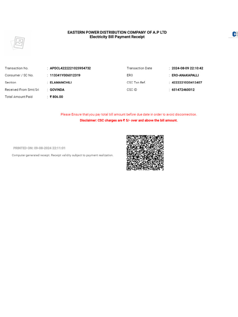 Power Bill | PDF