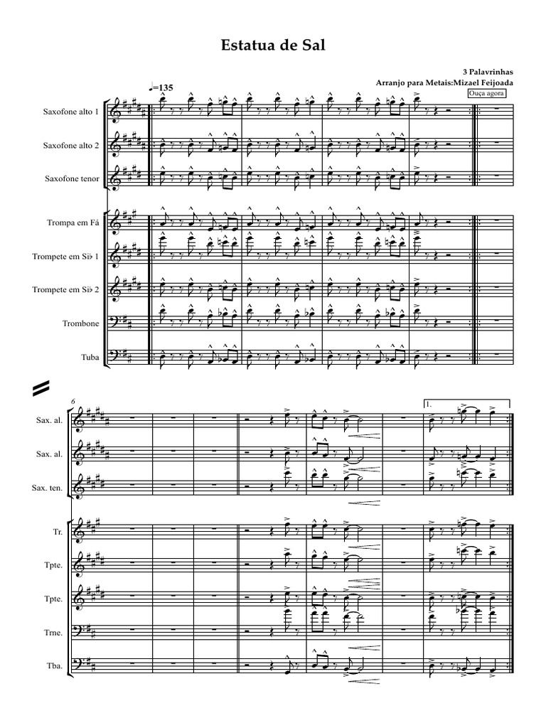 Estatua de Sal (3 Palavrinhas) - Full Score | PDF