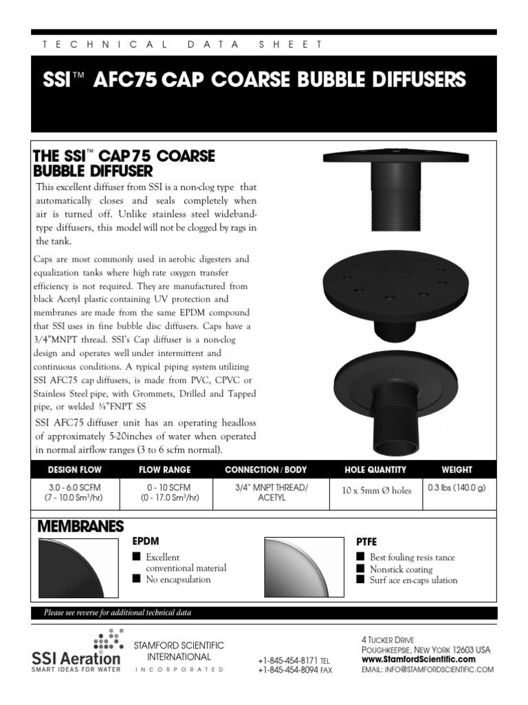 Coarse Cap Diffusers | PDF