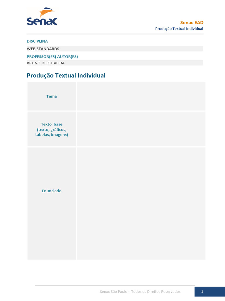Web Standards - PTI SENAC | PDF