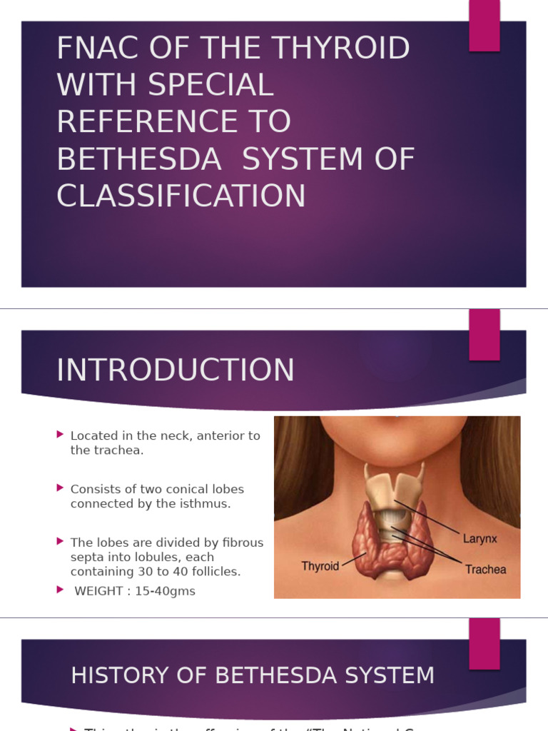 FNAC Thyroid Bethesda System | PDF