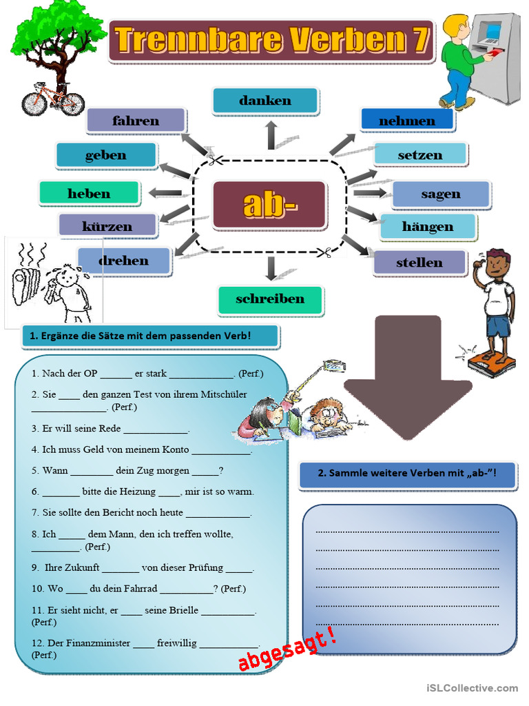 Trennbare Verben - 7 | PDF