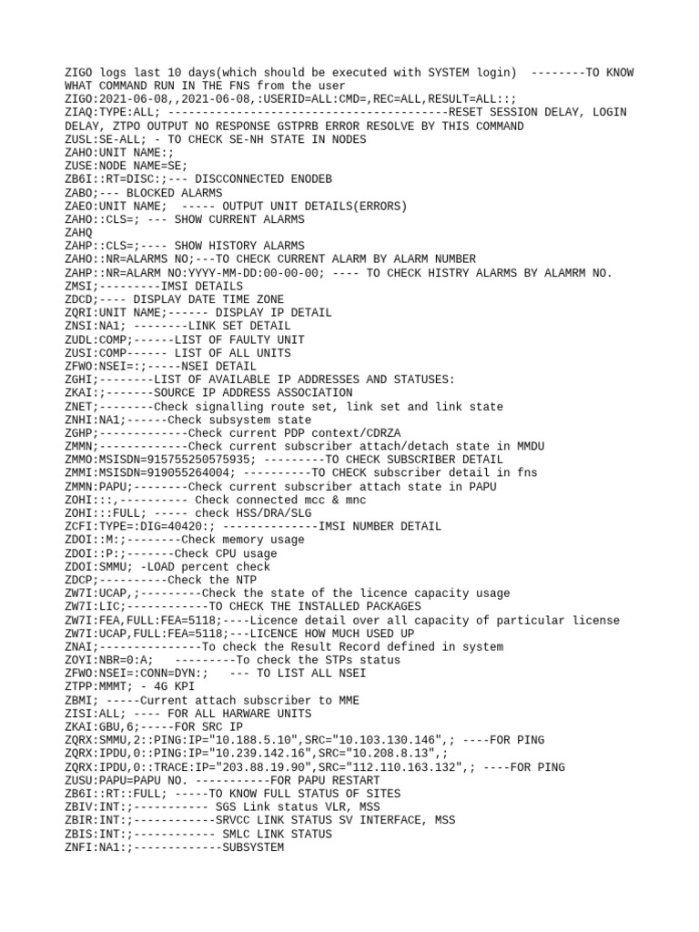 Nokia Commands | PDF