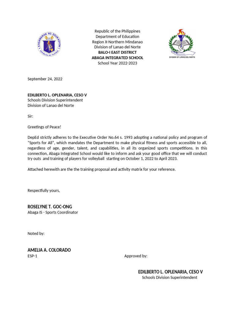 Sports Action Plan | PDF