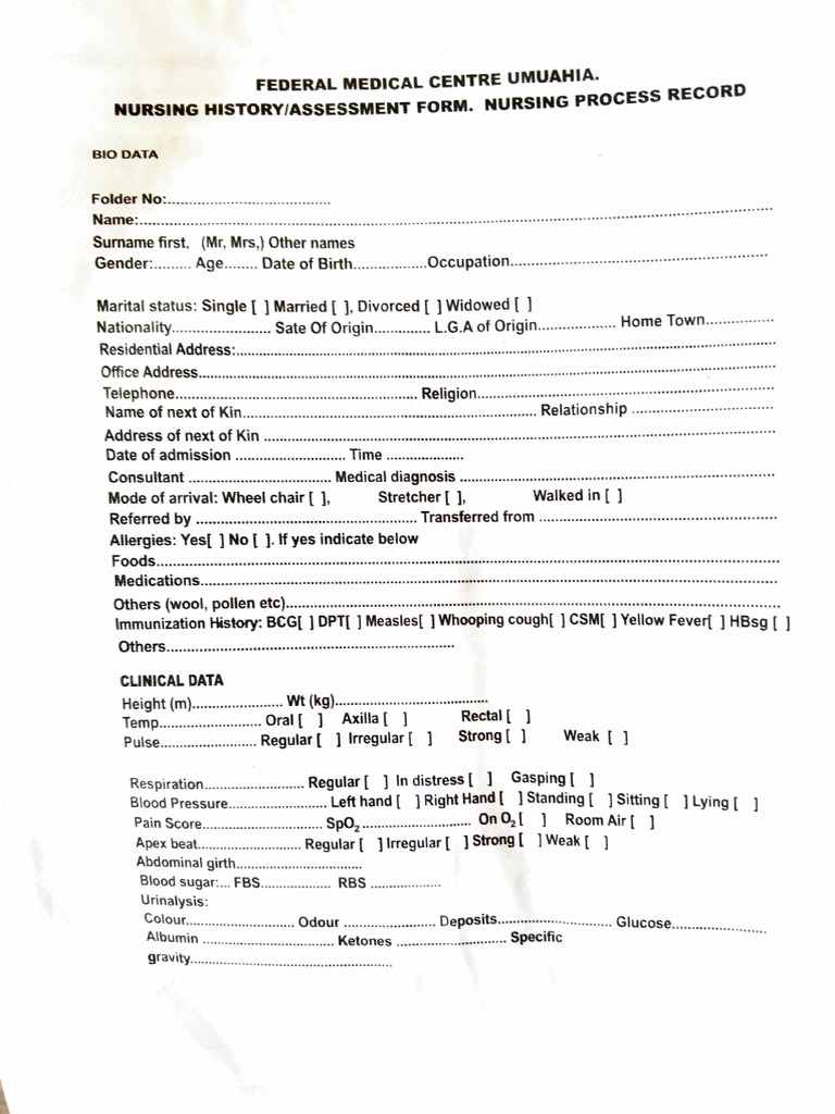 Sample of Nursing Process Records Aug 22, 2024 | PDF