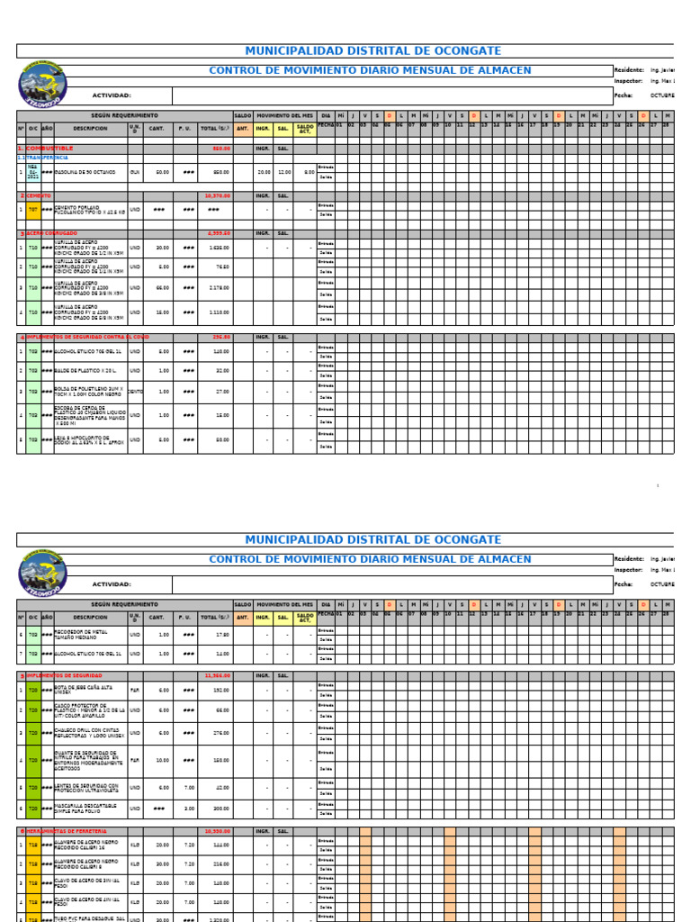 Rodeana Mov. Almacen | PDF