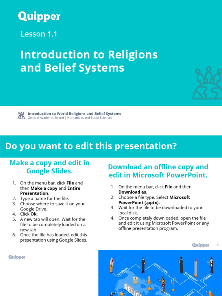 IWRBS - LESSON 1 - Introduction To Religions and Belief Systems | PDF