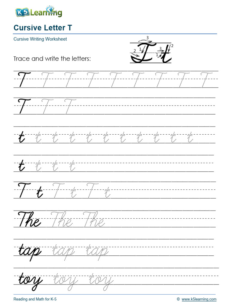 Handwriting Letters TT Printable | PDF