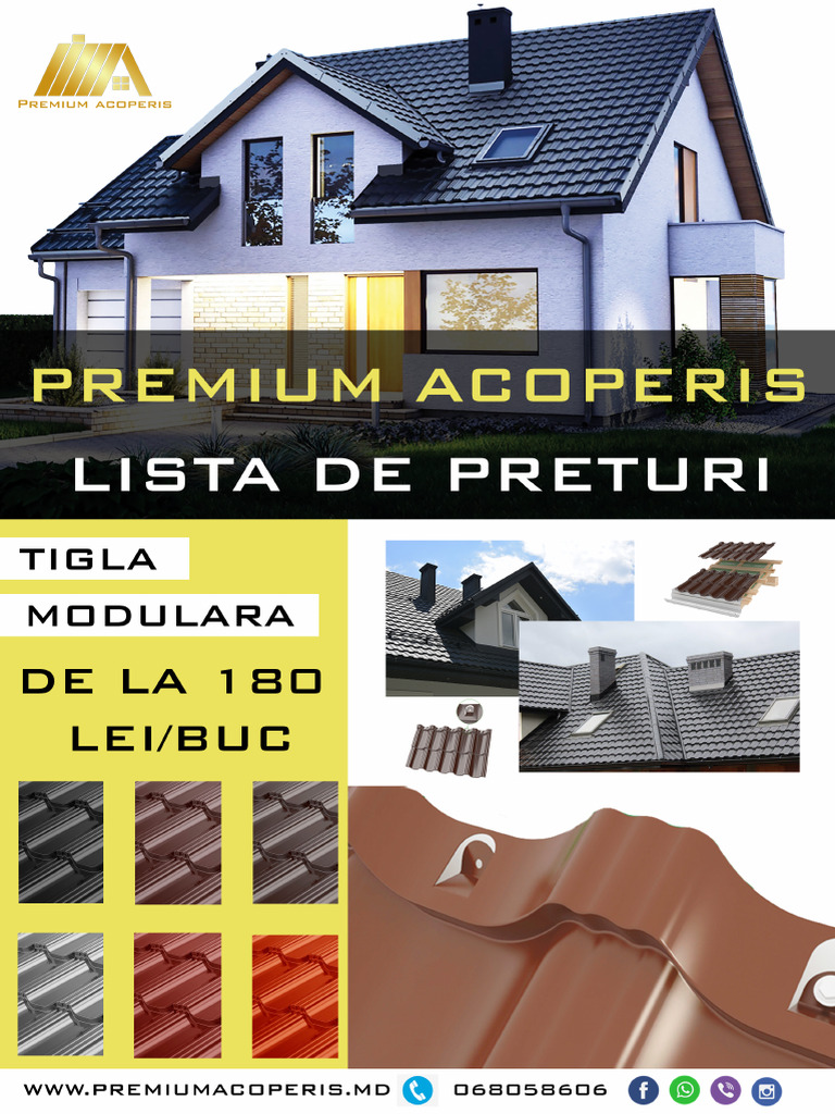Lista de Preturi - PREMIUM ACOPERIS | PDF