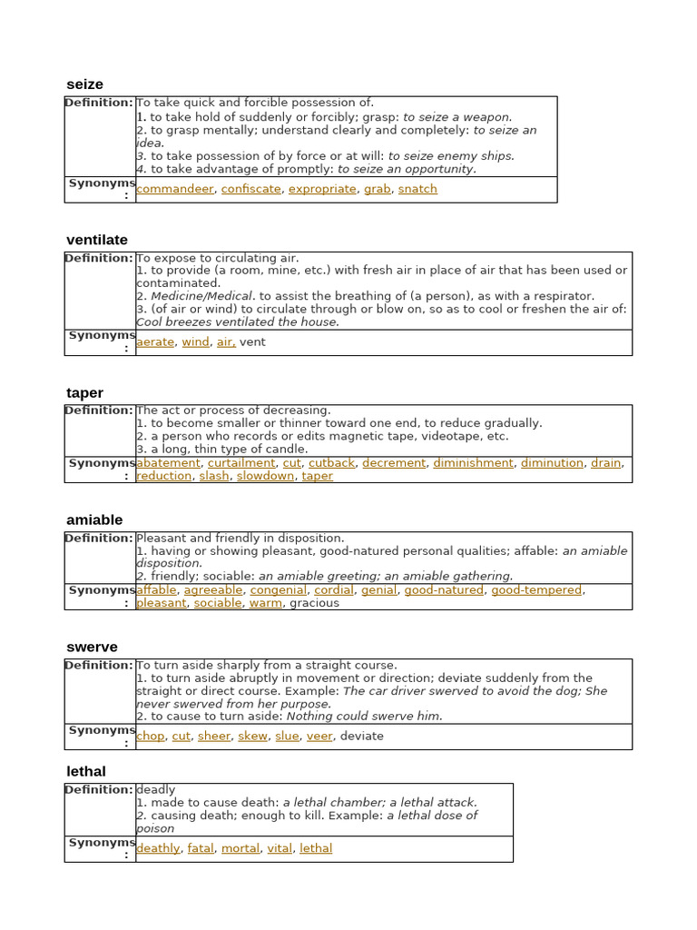 Word List 09 Done | PDF