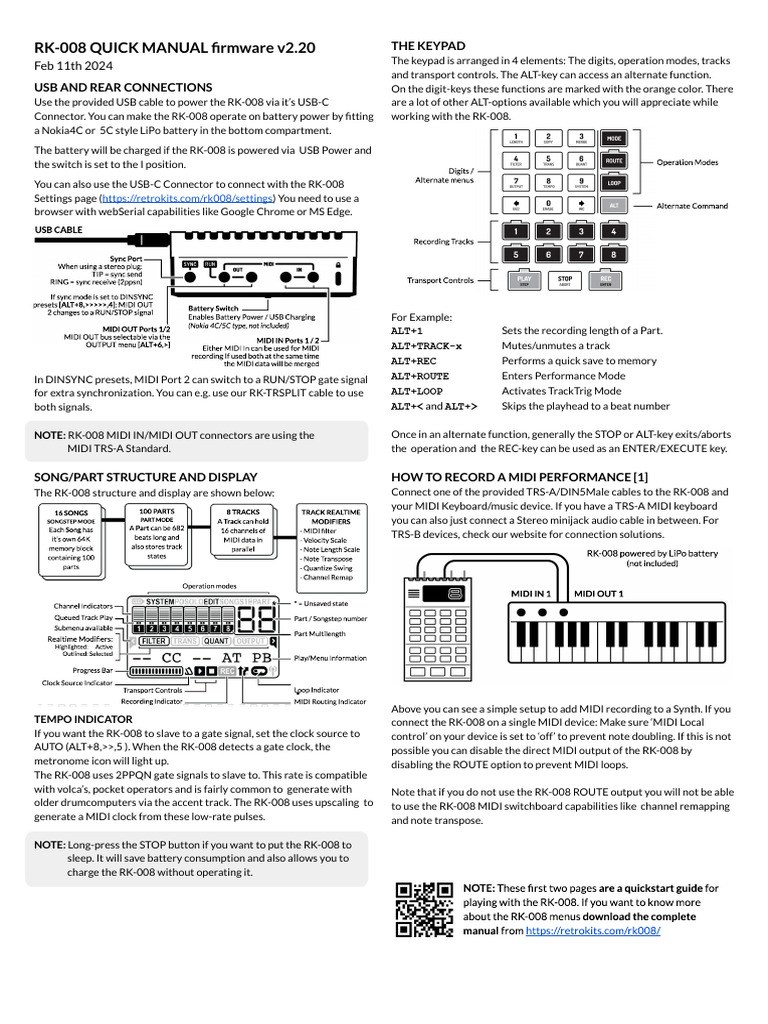 RK-008 Quick Manual v2.20 | PDF | Computer Engineering | Computing