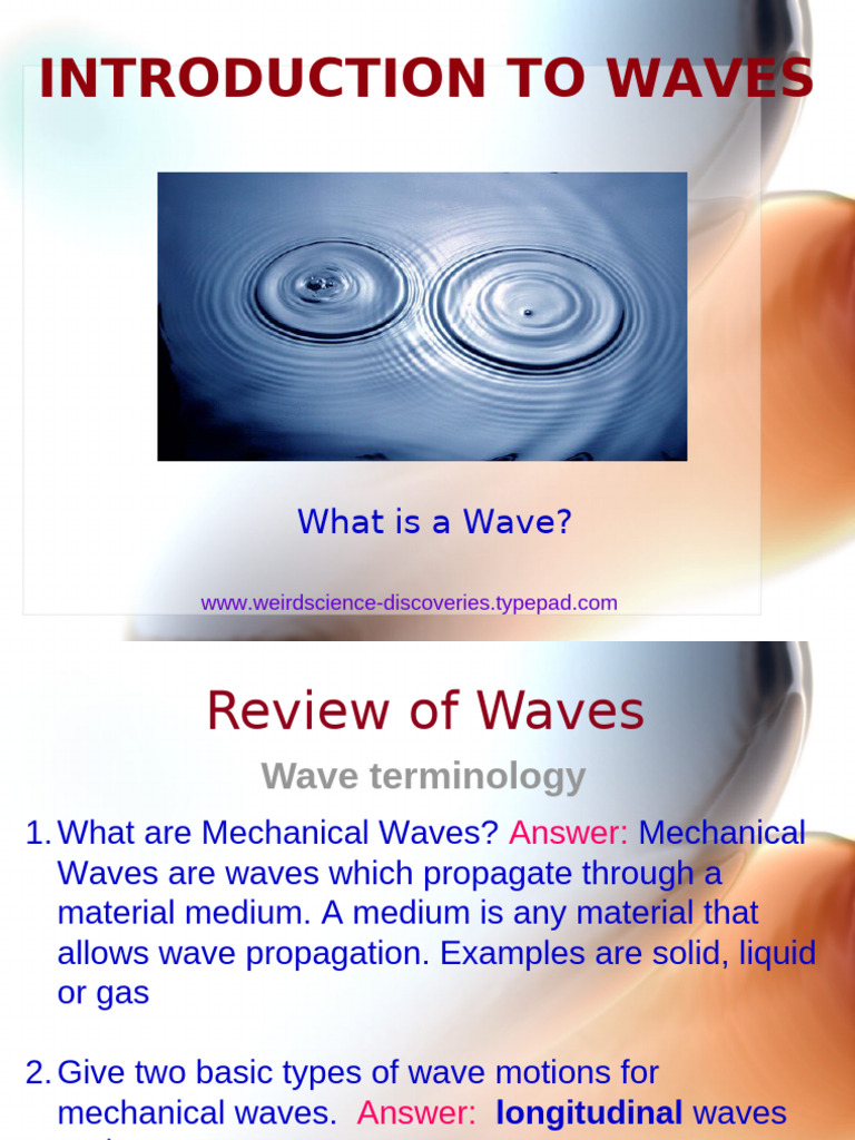 Introduction To Waves+ | PDF