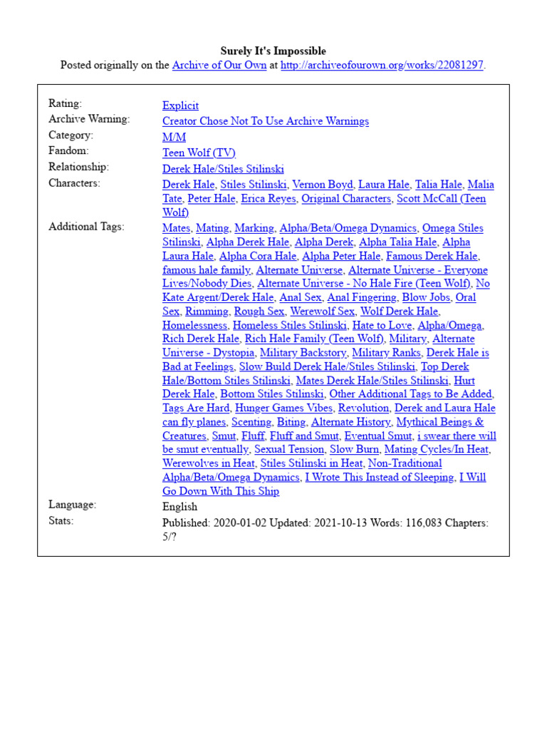 Surely Its Impossible | PDF