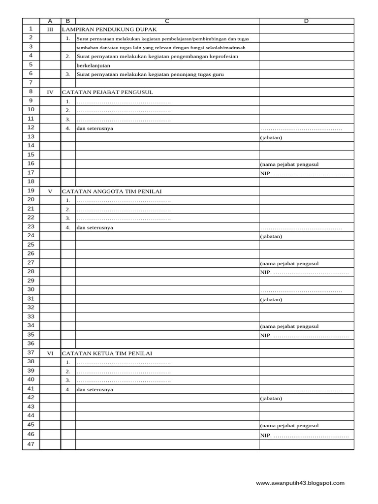 Lampiran Dupak 2022 | PDF