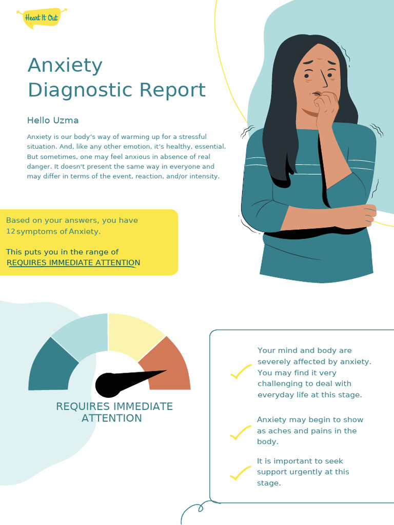 Anxiety Report Uzma 84 | PDF