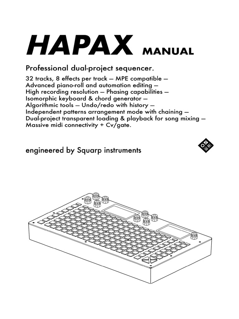 HAPAX Manual | PDF | Minor Scale | Interval (Music)