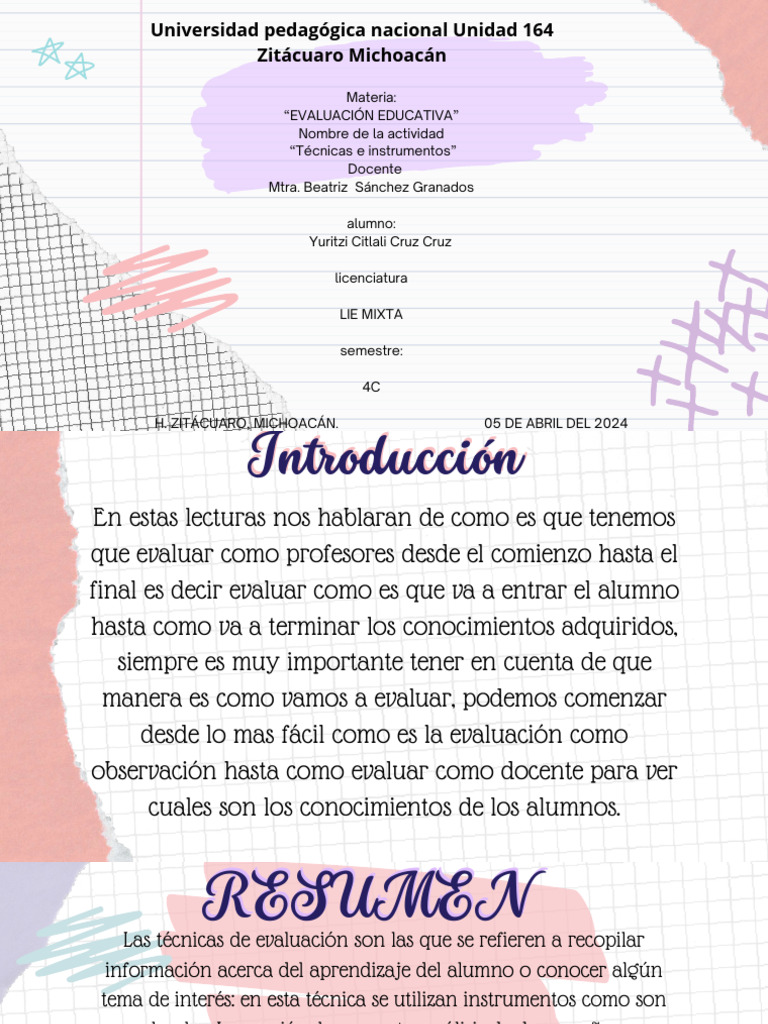 YC-CRUZ Tecnicas e Instrumentos | PDF