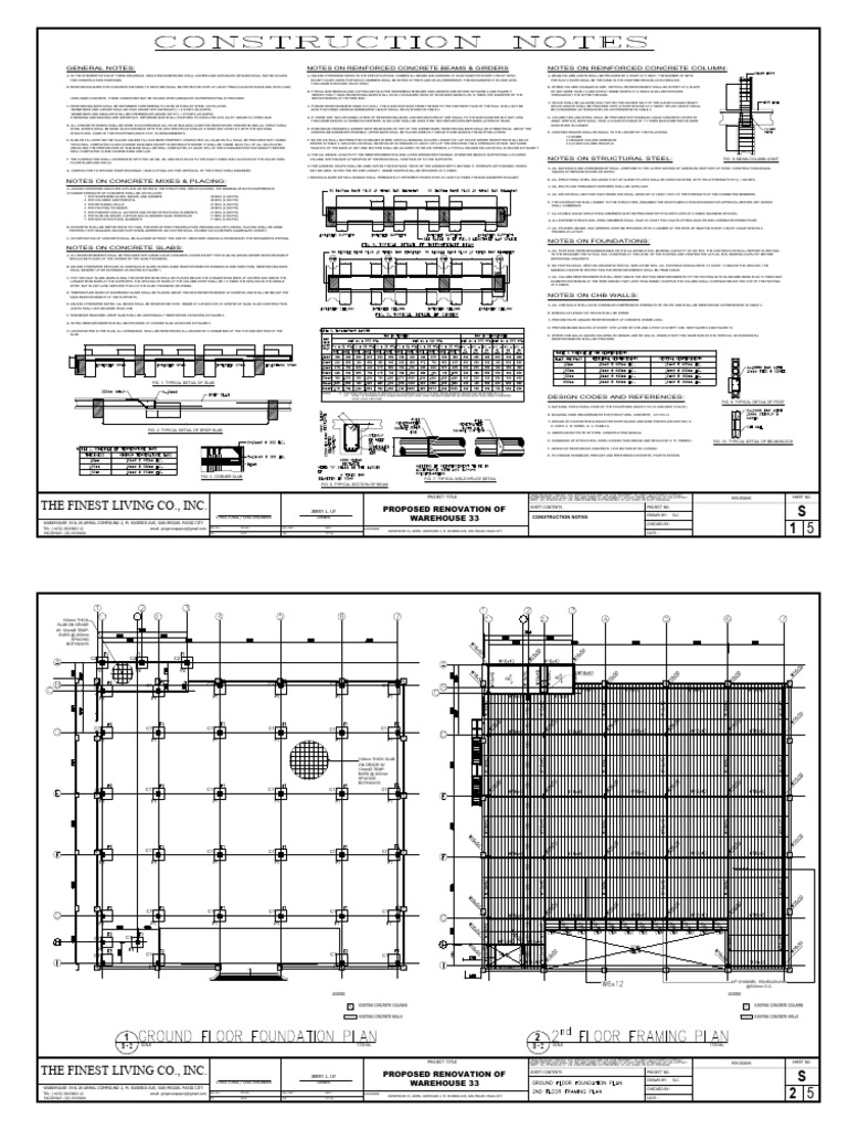 Armal Whse 33 Structural Plan Updated As of 05-01-2024 | PDF | Beam ...