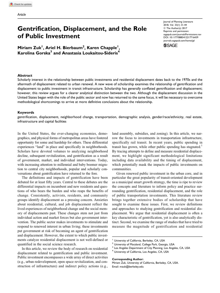 Gentrification | PDF
