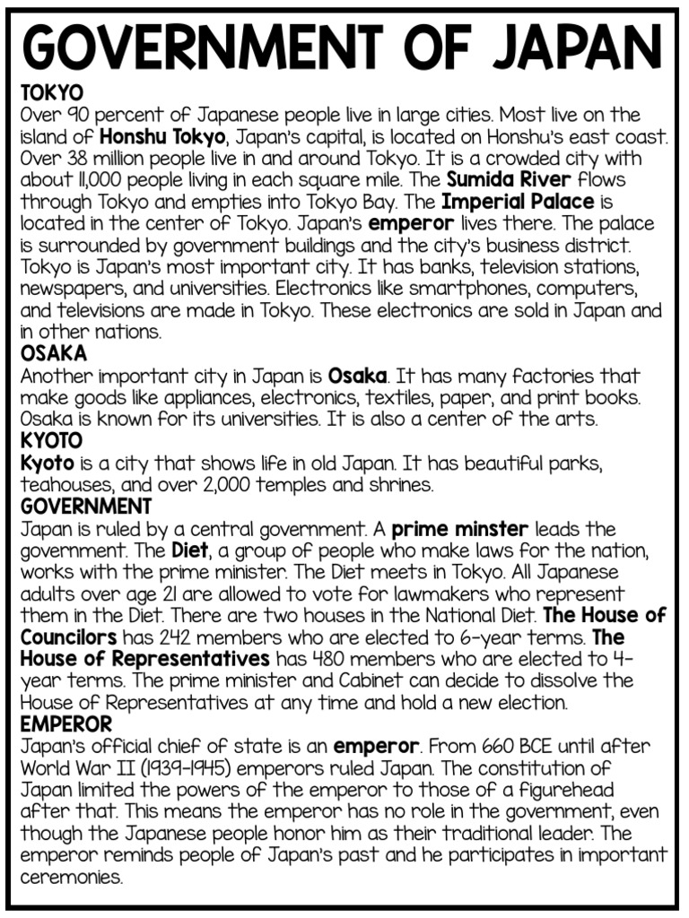 Country Study Japan | PDF