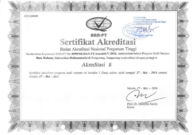 Akreditasi Umt 2016 | PDF