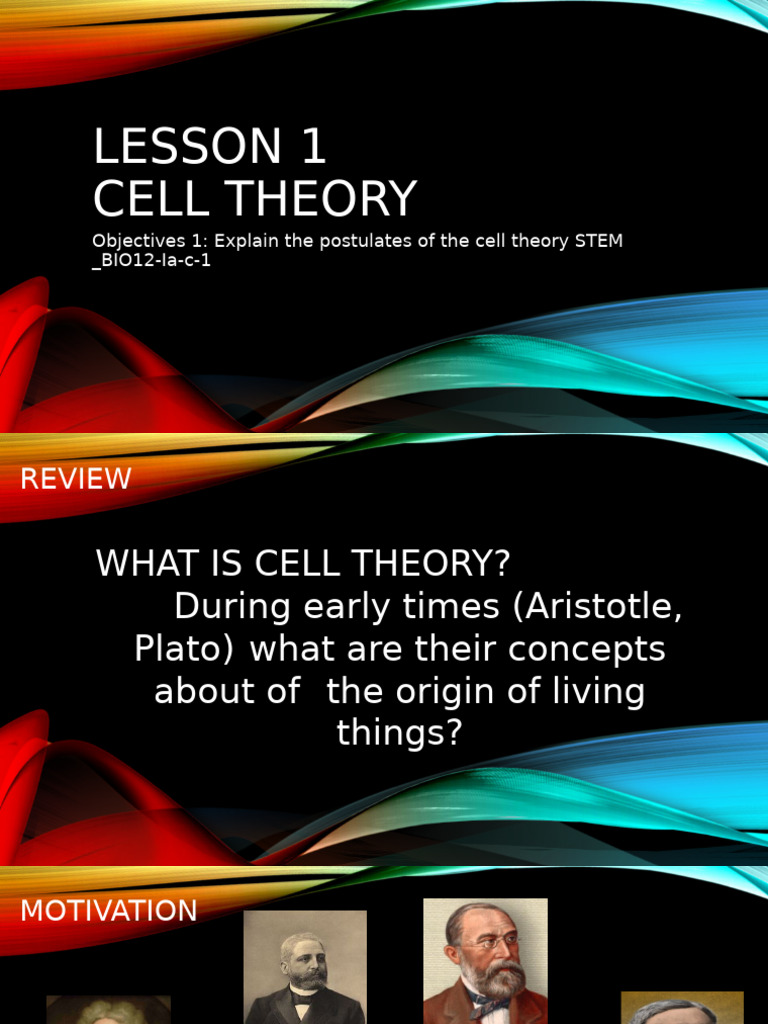 BIO-LESSON-1 Cell Theory | PDF | Cell (Biology) | Biology
