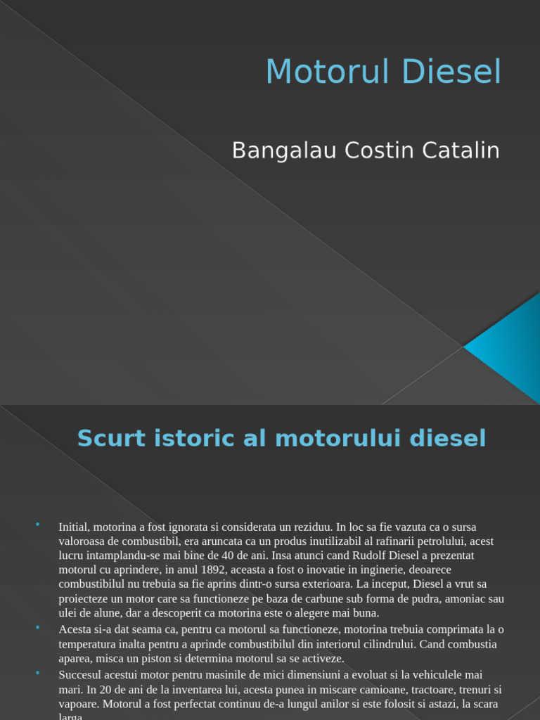 Motorul Diesel | PDF