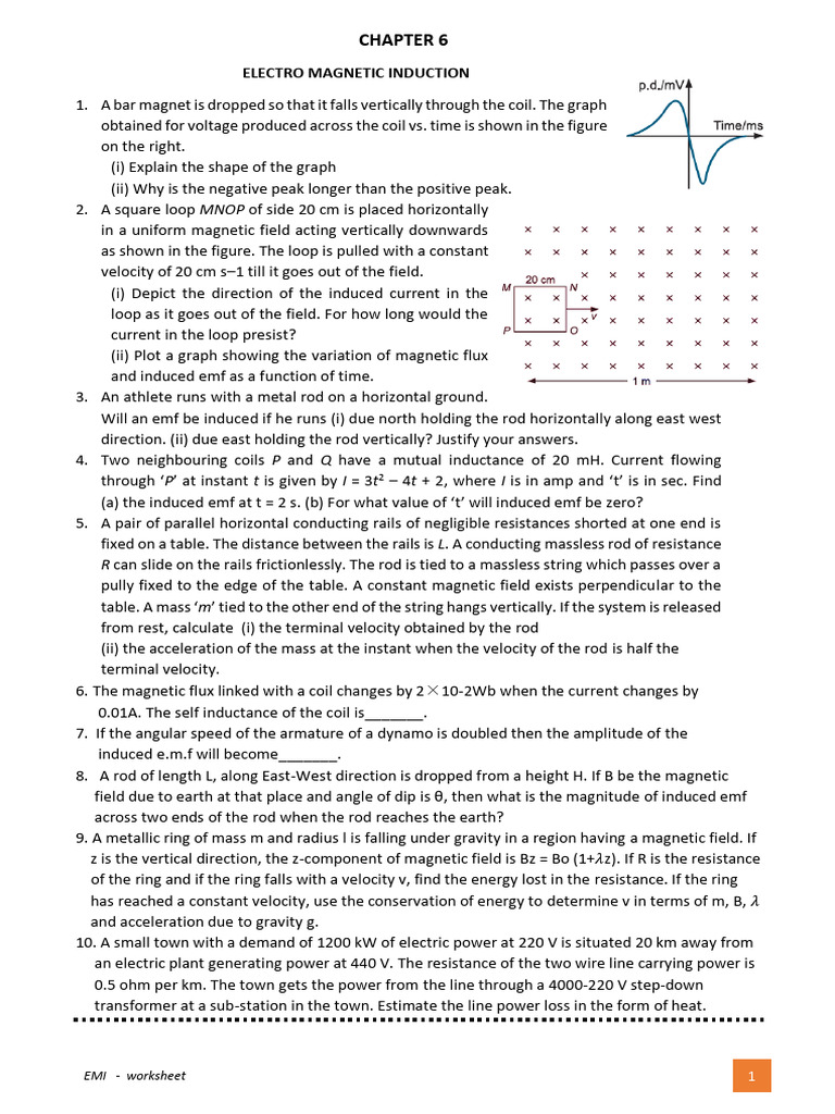 6a. Chapter6EMI&Transformer - WSheet | PDF